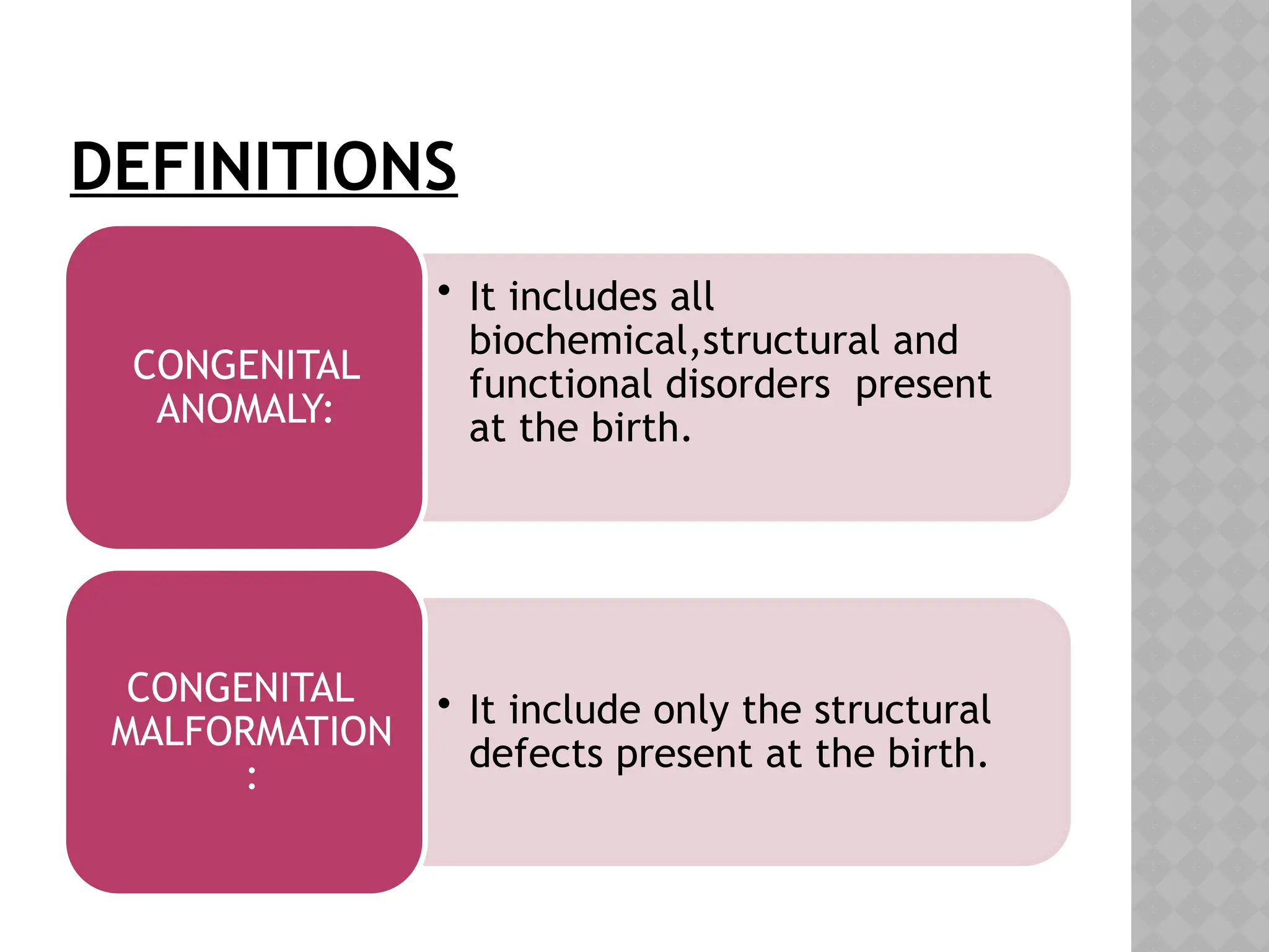 CONGENITAL ANOMALIES.pptx there are certain types of congenital ...