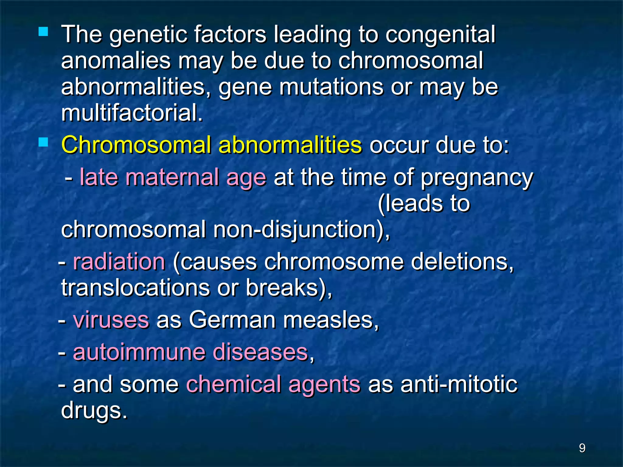 Congenital anomalies (birth defect) | PPT