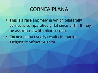 Congenital anomalies in the eye | PPTX