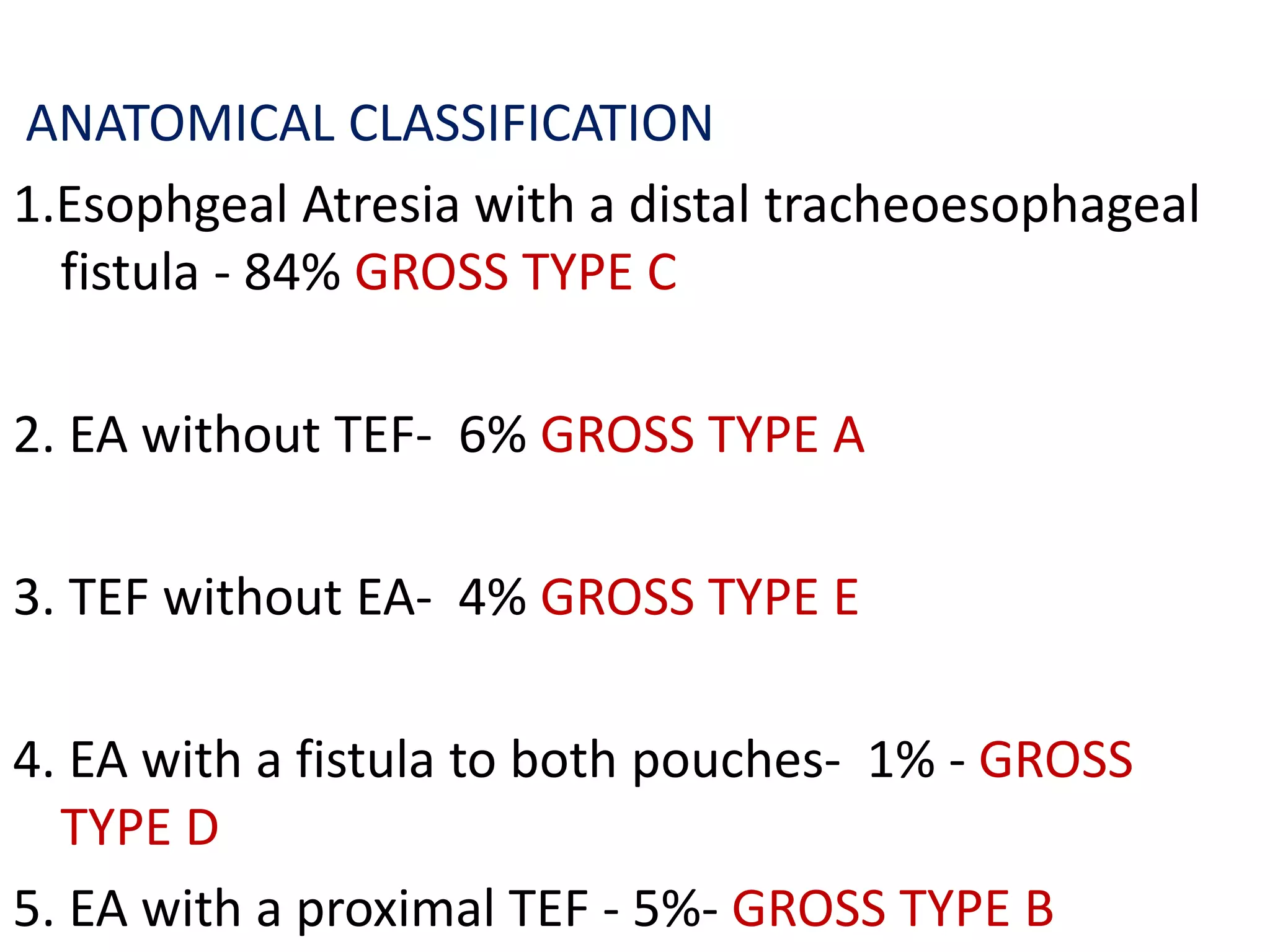 PRANAYA PPT - TRACHEOESOPAHAGEAL FISTULA ( EA-TEF ) | PPTX