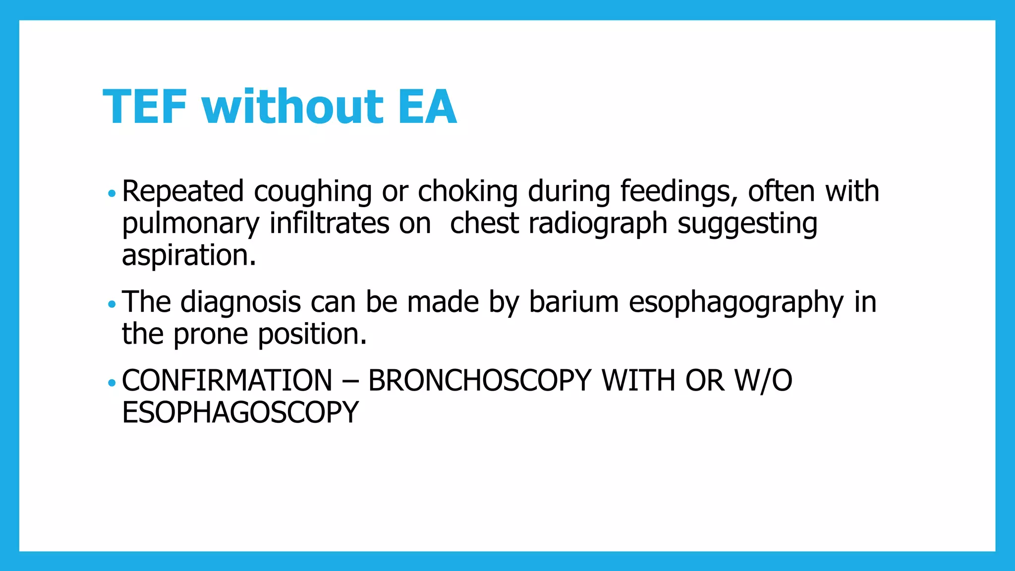 Congenital anomalies of esophagus | PDF
