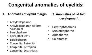 Congenital Anomalies of Eyelids and Orbit Dr. Prabhat Devkota.pptx