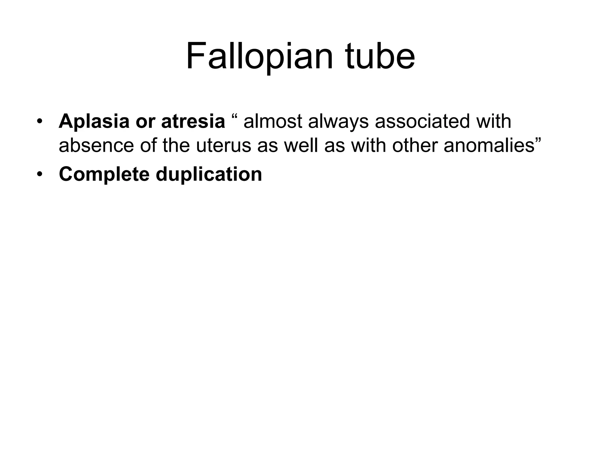 Congenital anomalies of female reproductive system | PPTX