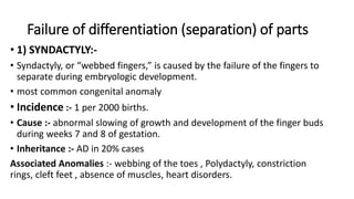 Congenital anomalies of the hand | PPTX