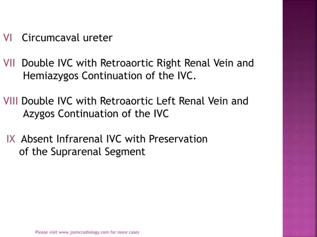 Congenital anomalies of IVC | PPTX