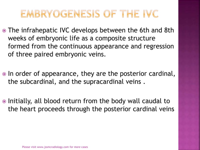 Congenital anomalies of IVC | PPTX