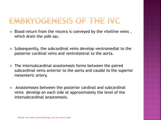 Congenital anomalies of IVC | PPTX