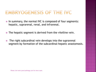 Congenital anomalies of IVC | PPTX