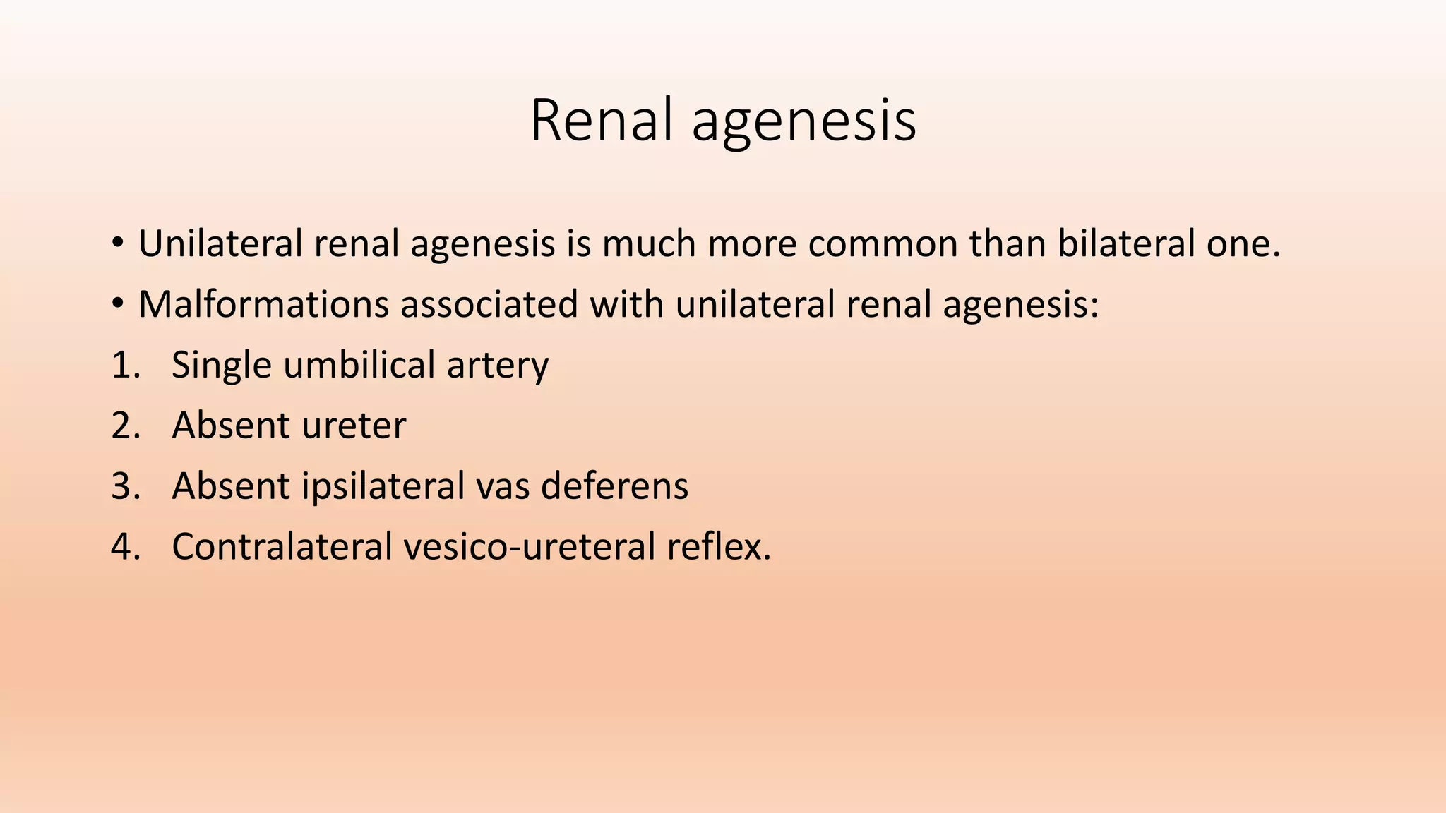 Congenital anomalies of kidney and urinary tract | PDF