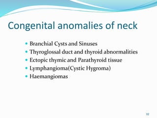 Congenital anomalies of neck | PPTX