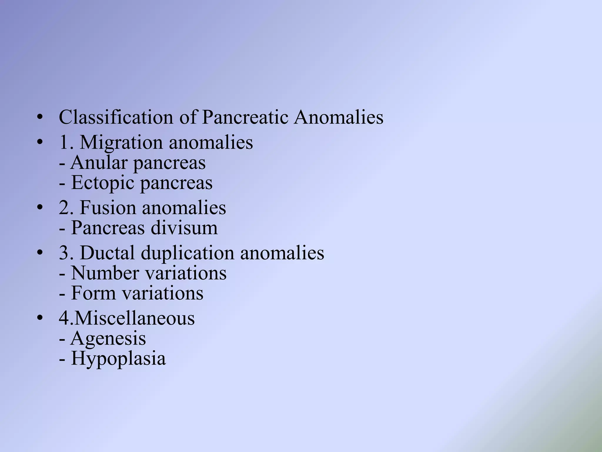 Congenital anomalies of pancreas and hepatobiliary system radiology | PPTX