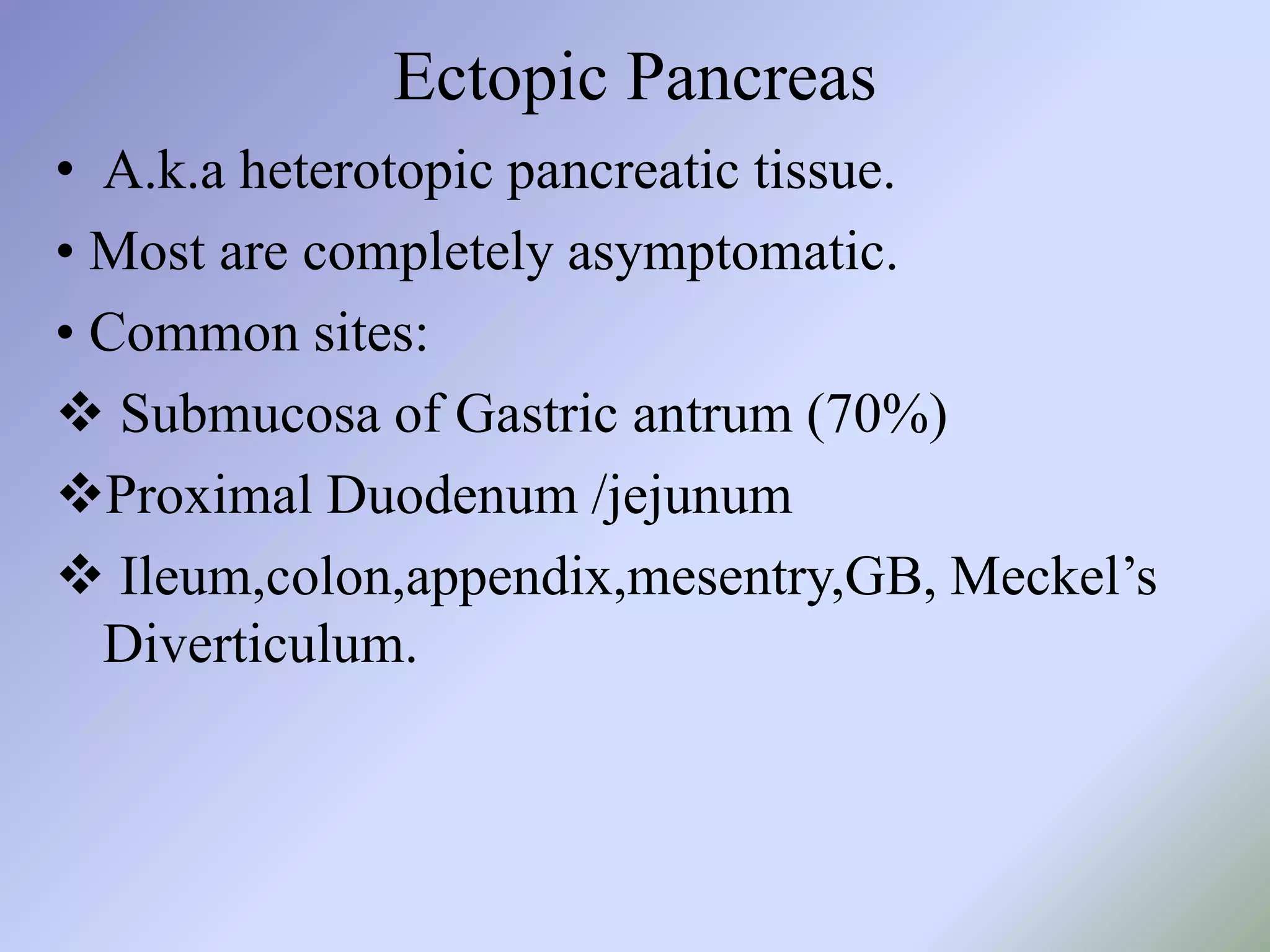 Congenital anomalies of pancreas and hepatobiliary system radiology | PPTX