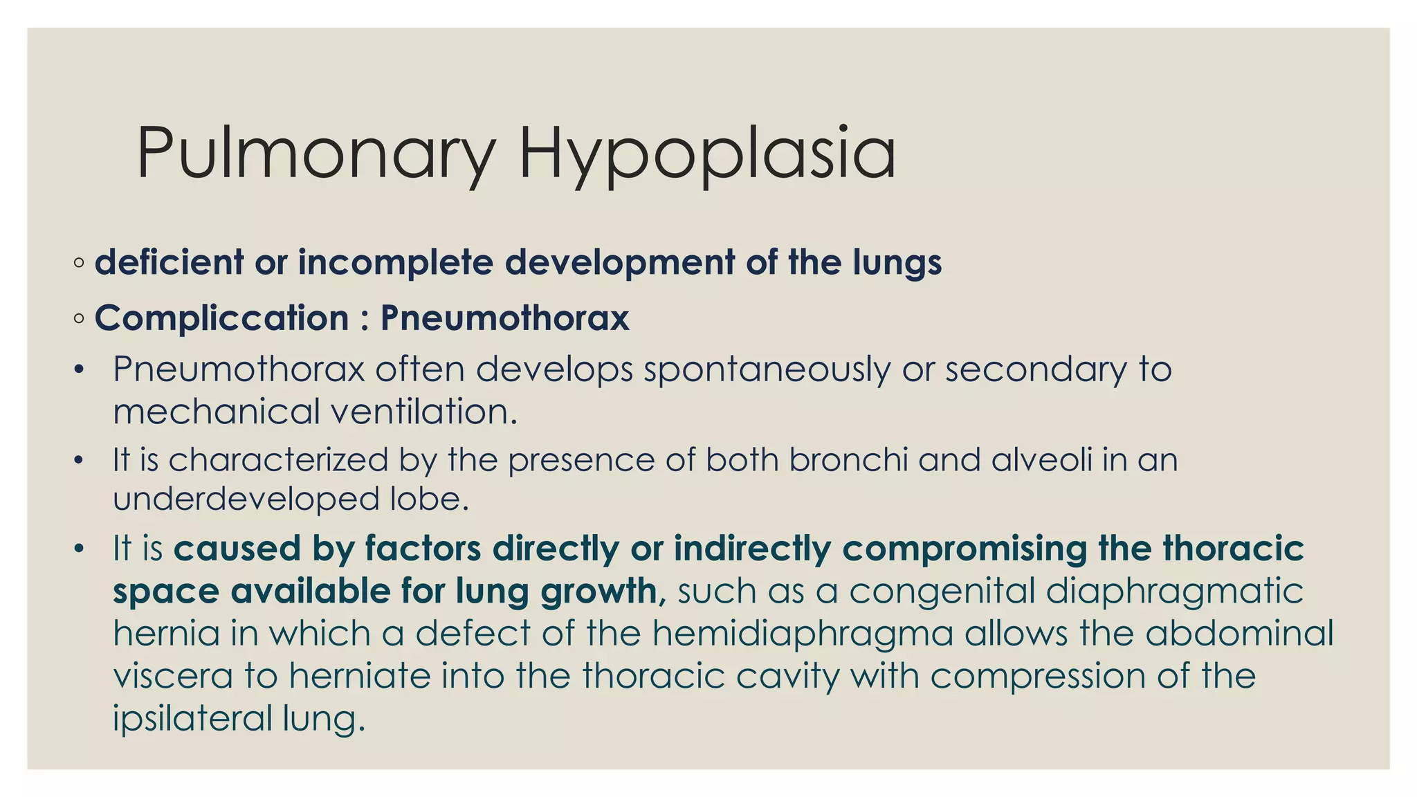 Congenital anomalies of respiratory system A Radiological approach | PDF