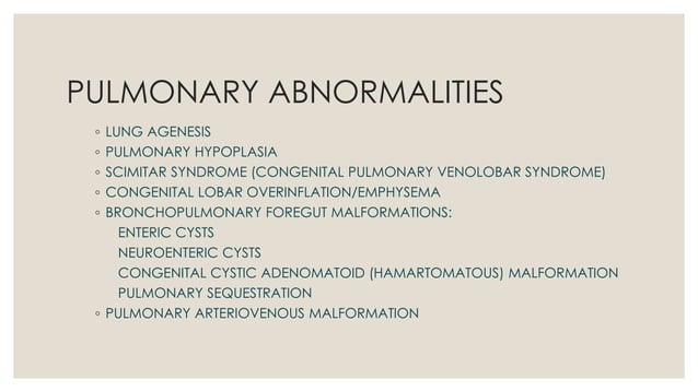 Congenital anomalies of respiratory system A Radiological approach ...