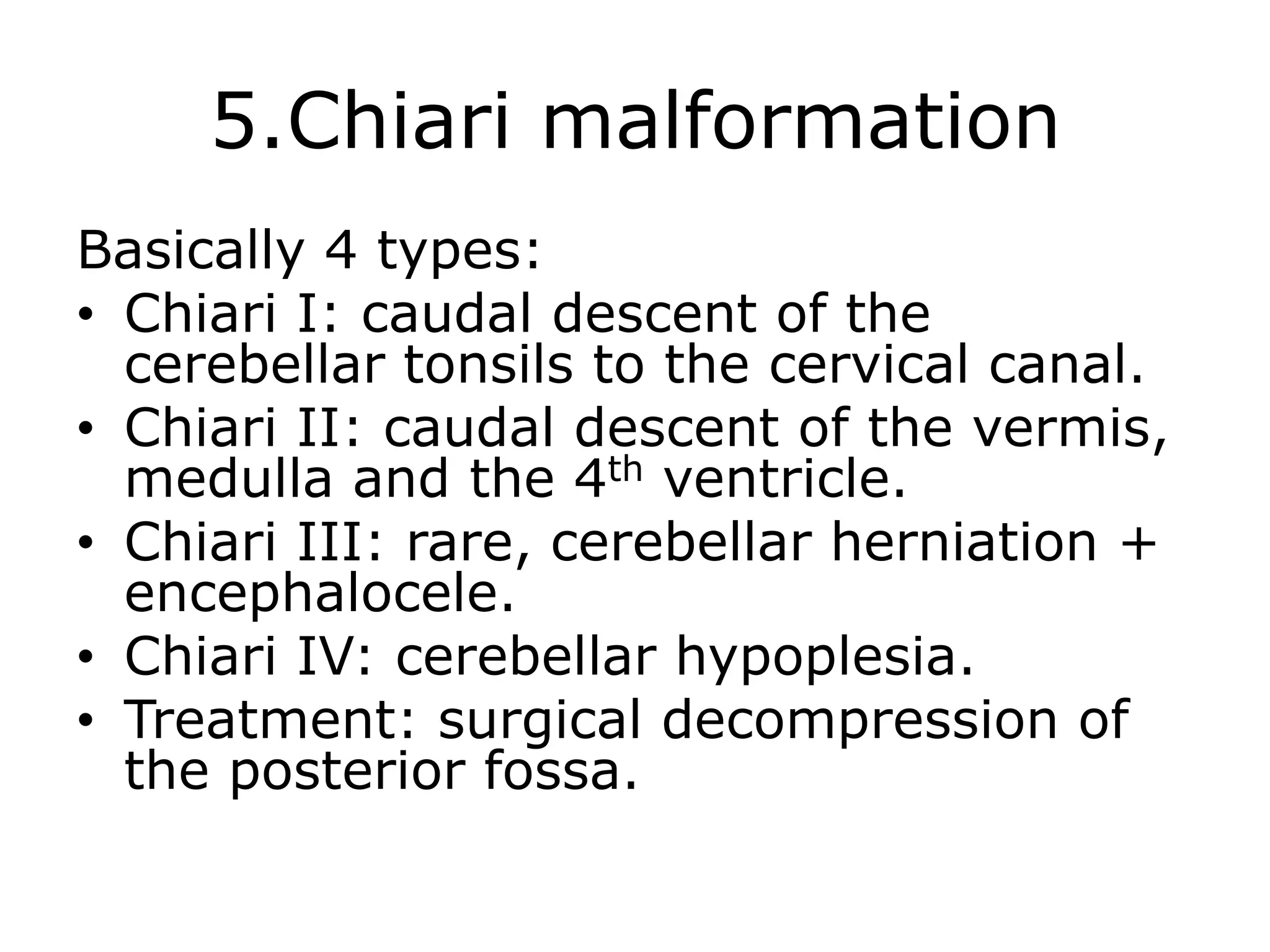 neurosurgery.Congenital anomalies of the cns,(dr.mazn bujan) | PPTX