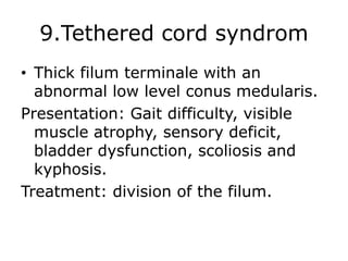 neurosurgery.Congenital anomalies of the cns,(dr.mazn bujan) | PPTX