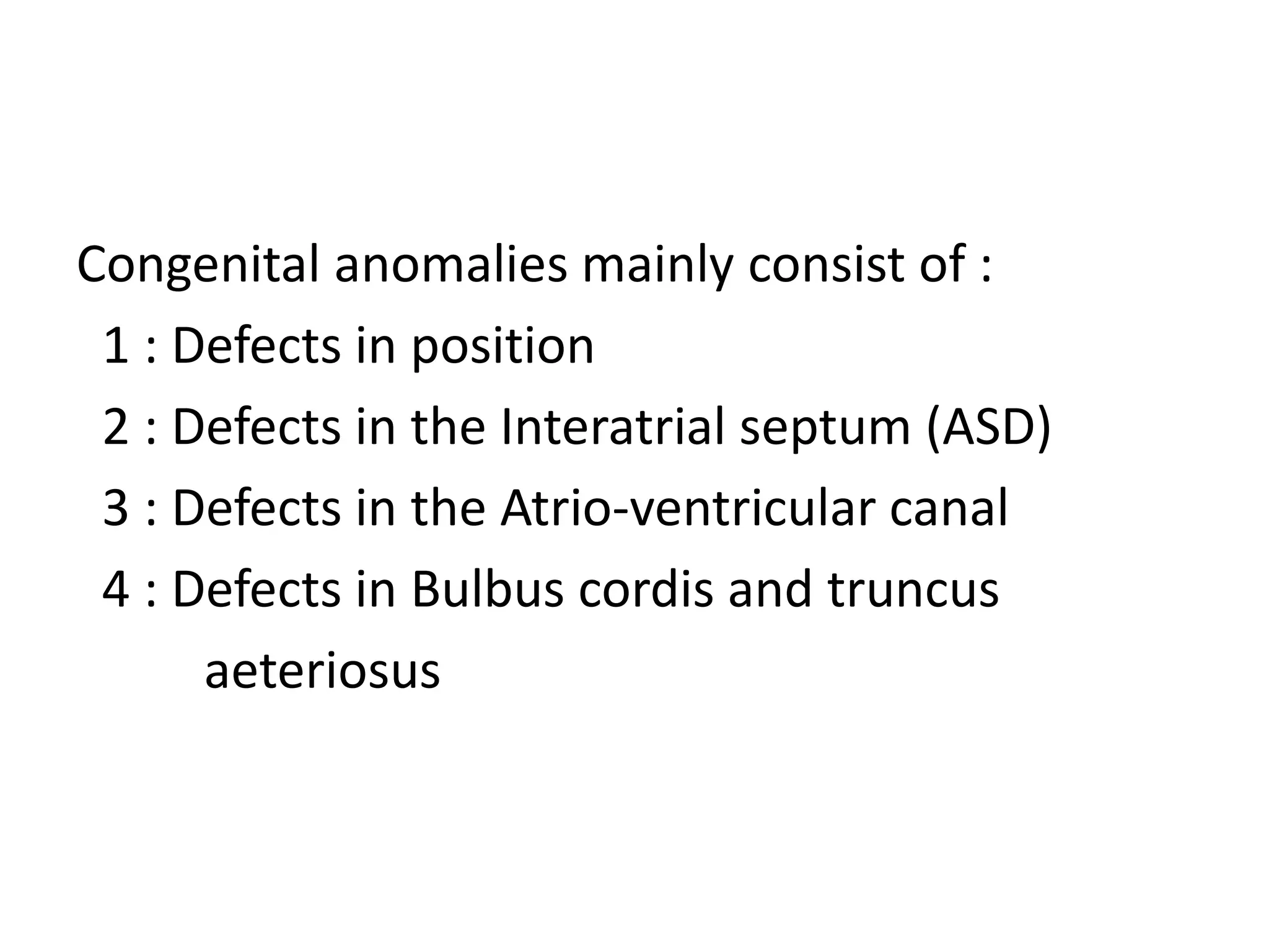 Congenital anomalies of the heart | PPTX