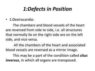 Congenital anomalies of the heart | PPTX