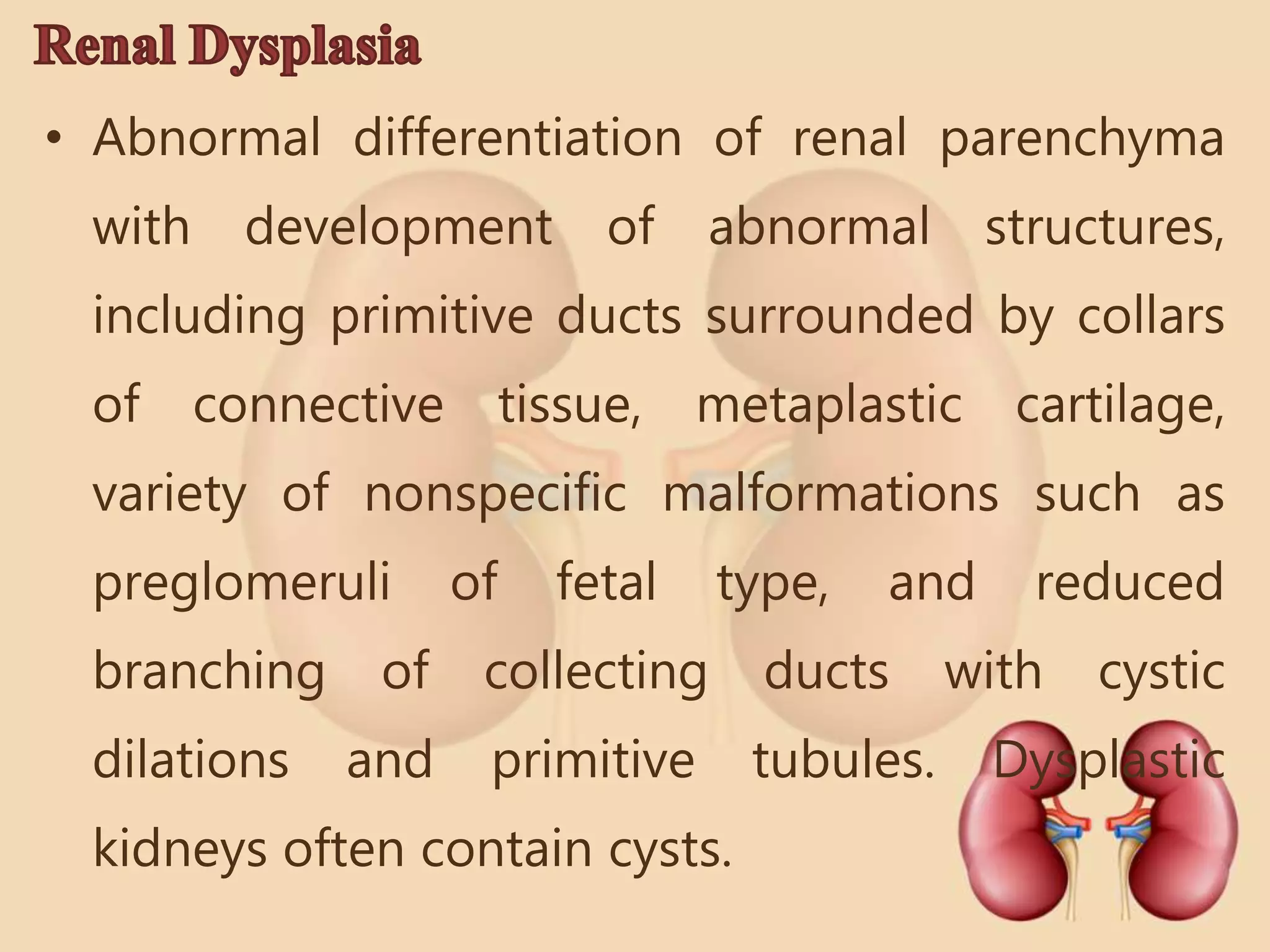 Congenital anomalies of the kidney and urinary tract | PPTX