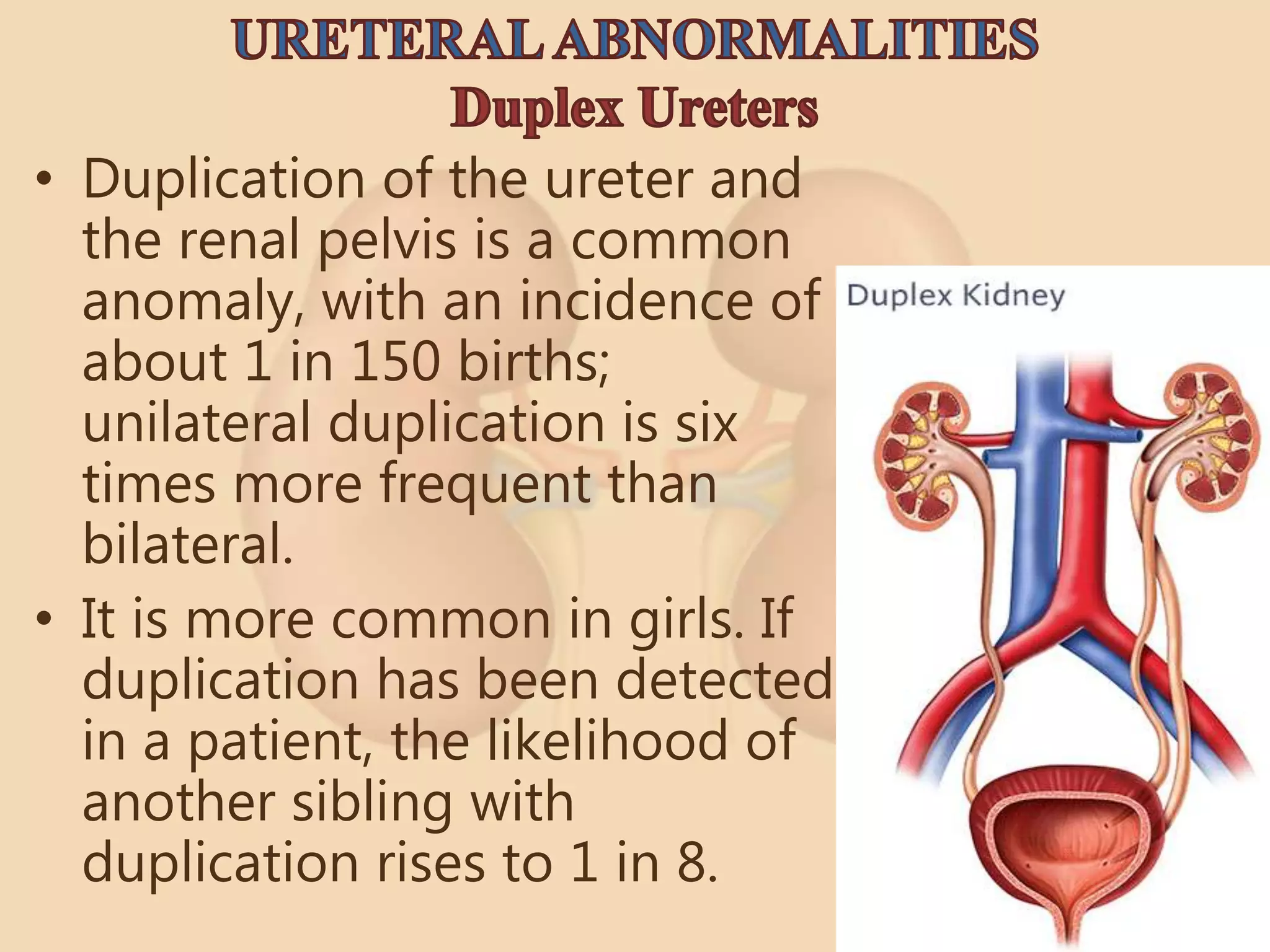 Congenital anomalies of the kidney and urinary tract | PPTX