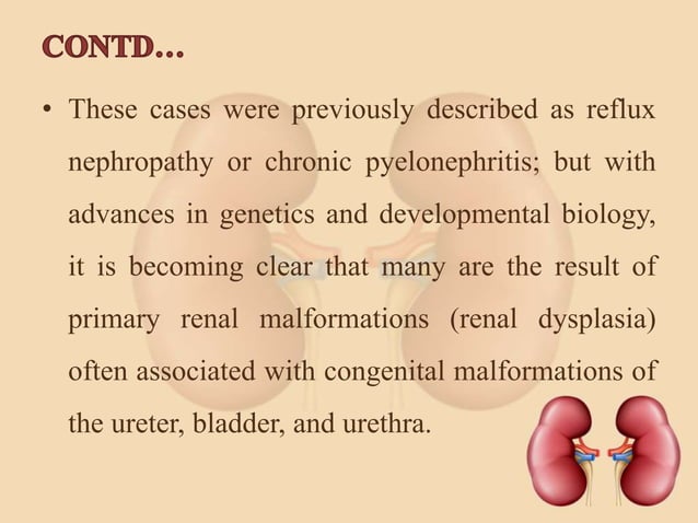 Congenital anomalies of the kidney and urinary tract | PPTX