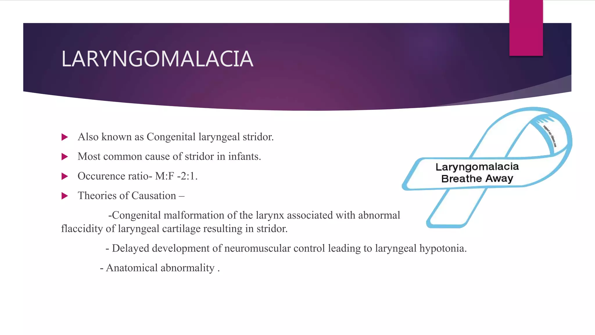 Congenital anomalies of the larynx | PPTX