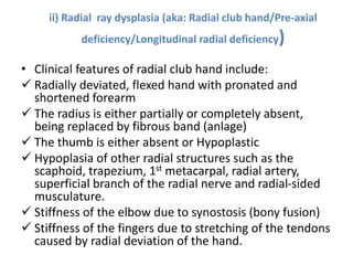Congenital anomalies of upper limb | PPTX