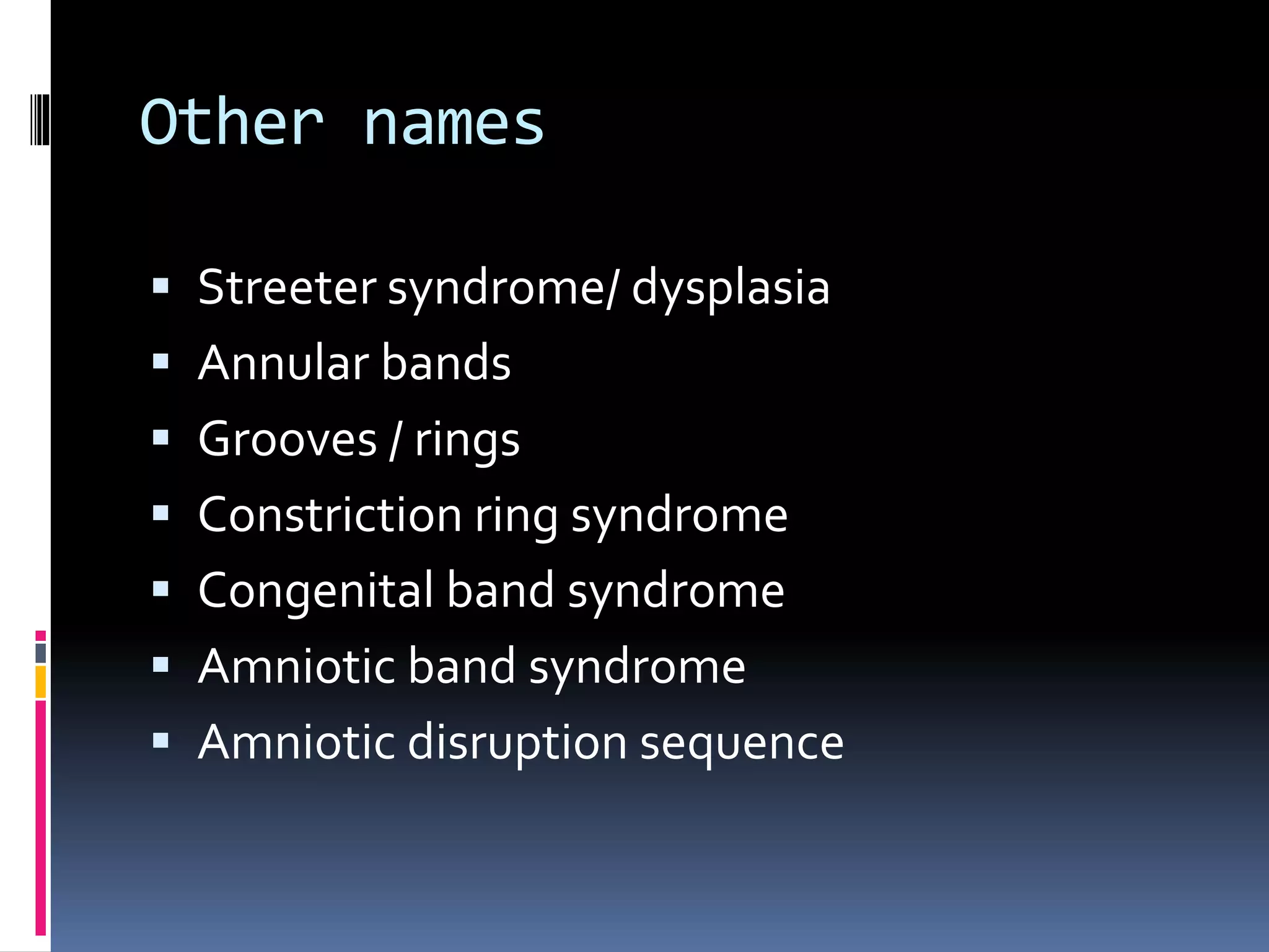 Congenital band syndrome | PPTX