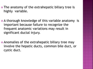 Congenital bile duct anomalies | PPTX