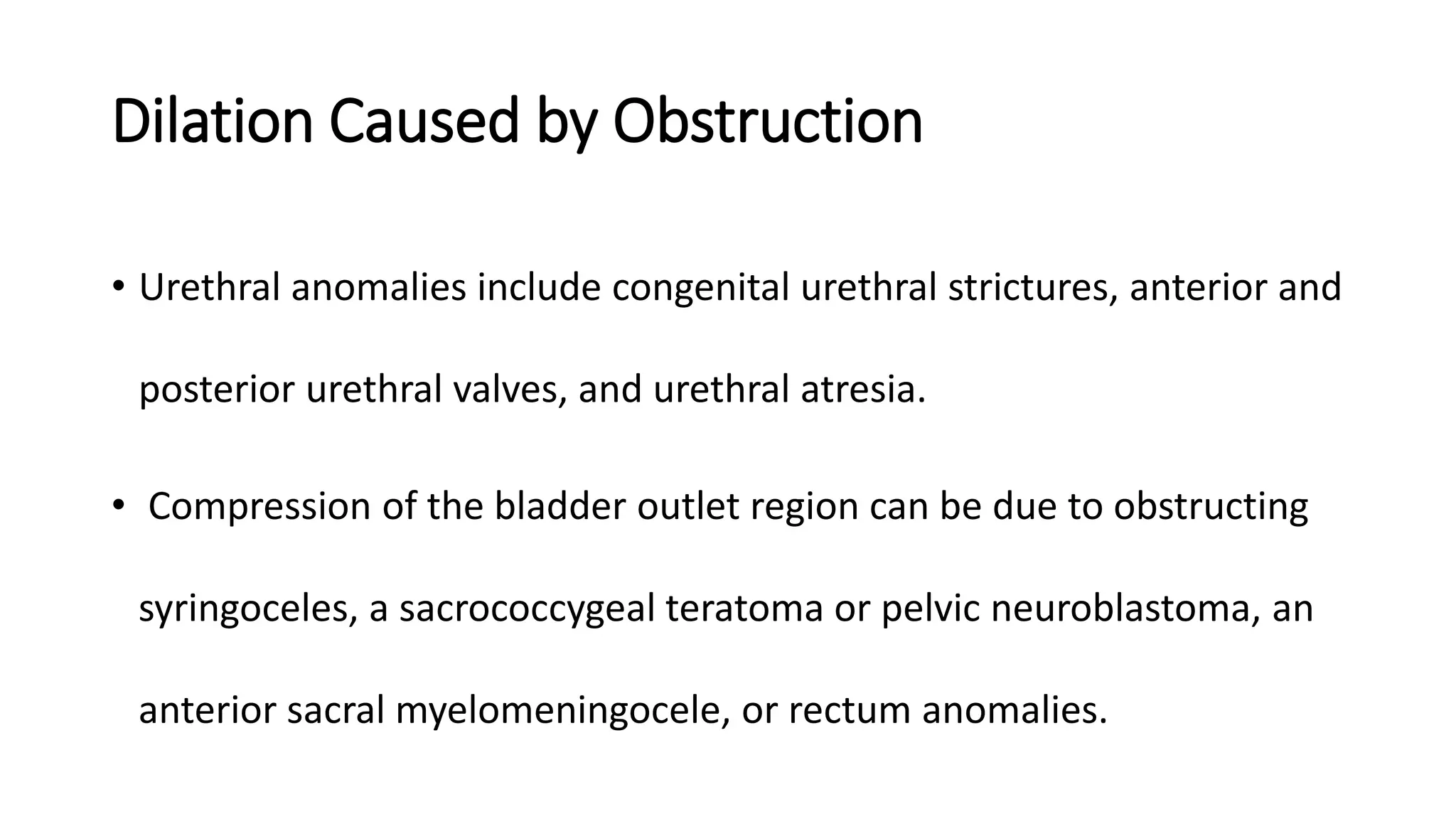 Congenital bladder disorders | PPTX