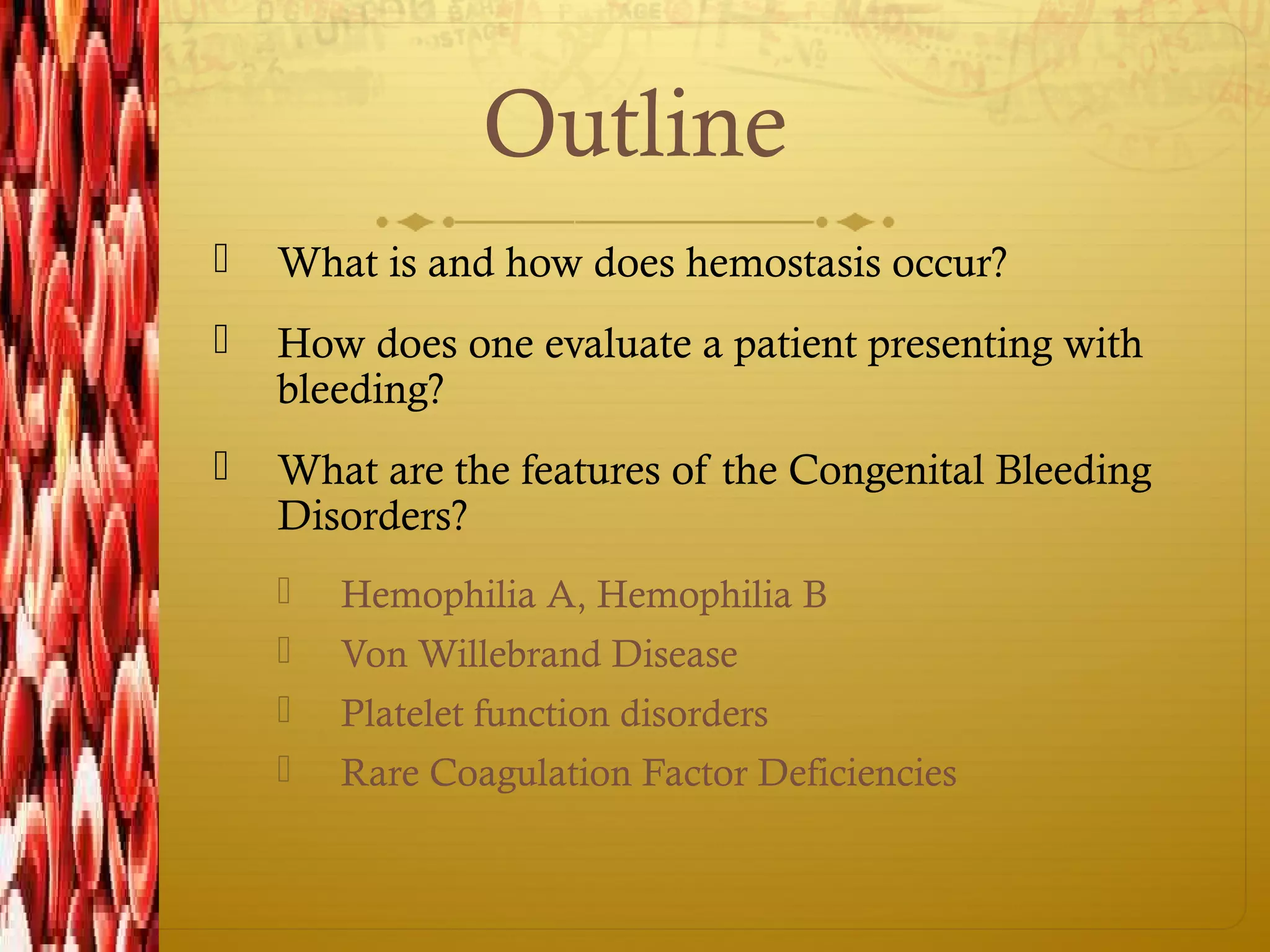 Congenital bleeding disorders | PPT