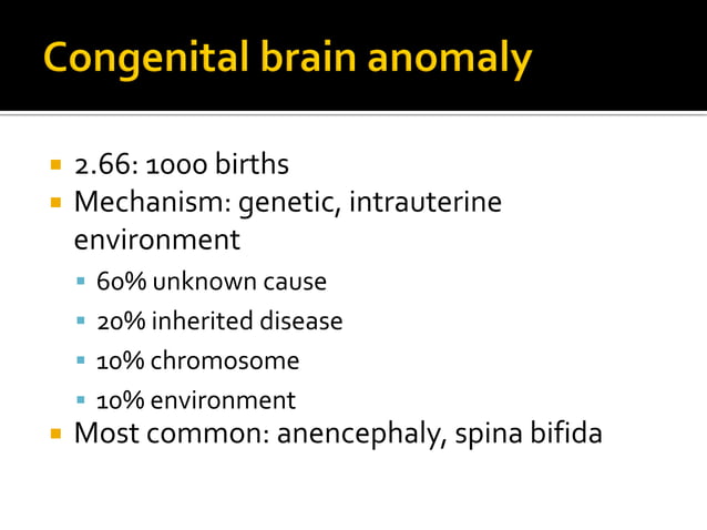 Congenital brain anomalies | PDF | Brain and Nervous System Disorders ...