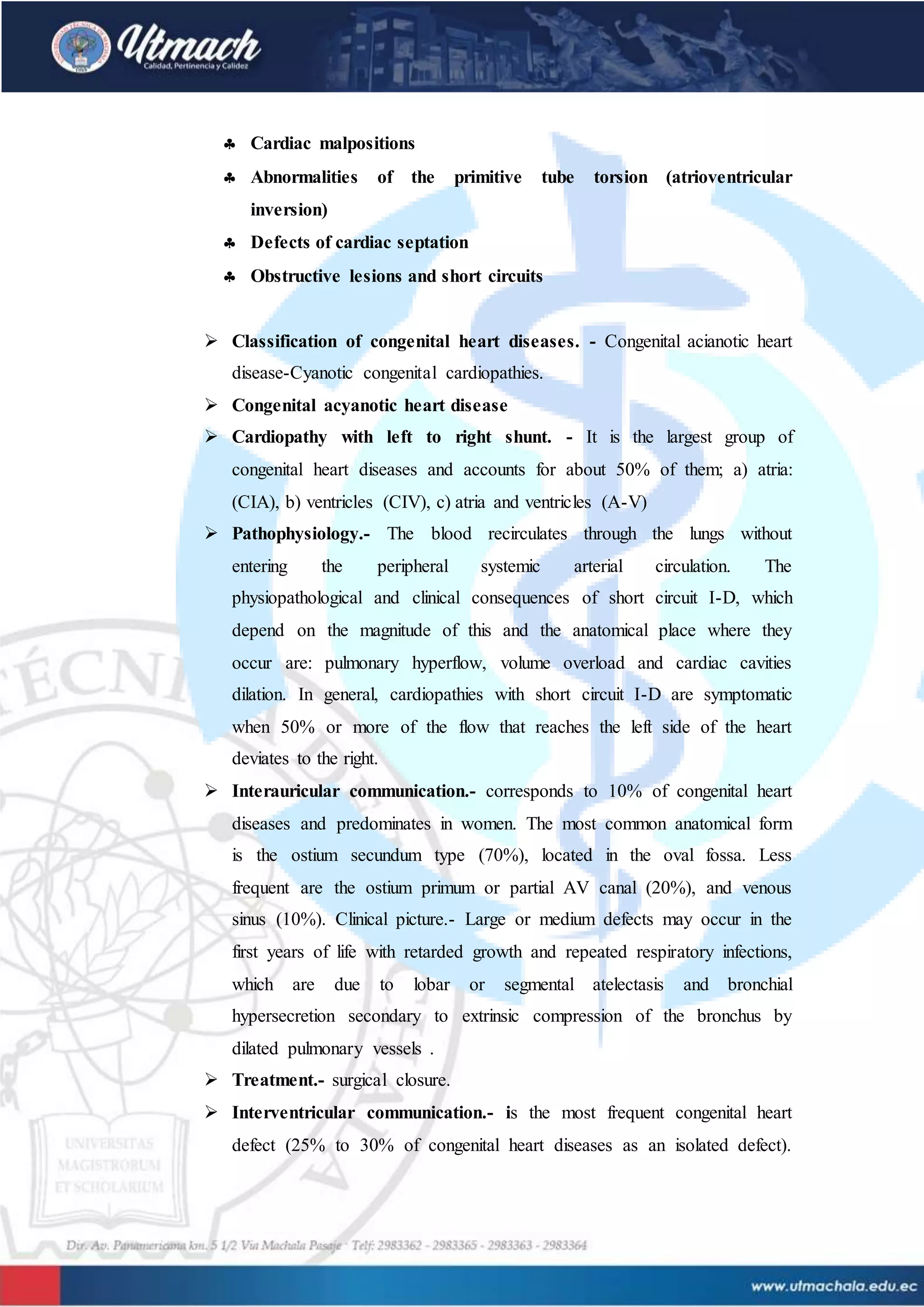 Congenital cardiopathies (12) | DOCX