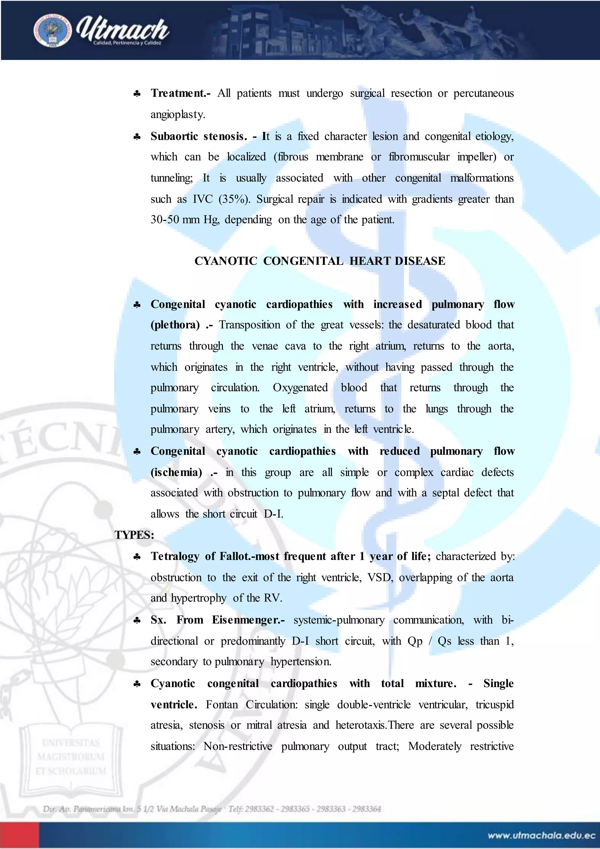 Congenital cardiopathies (12) | DOCX