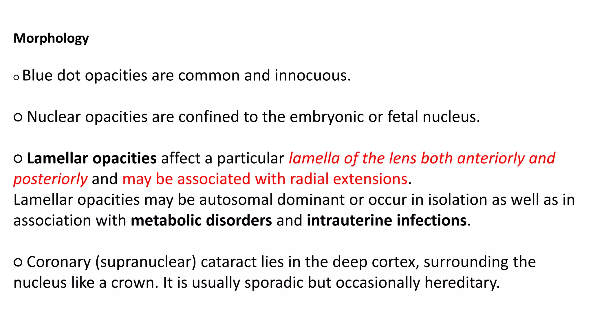 Congenital cataract | PPTX