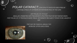 Congenital cataract & ITS MANAGEMENT | PPTX