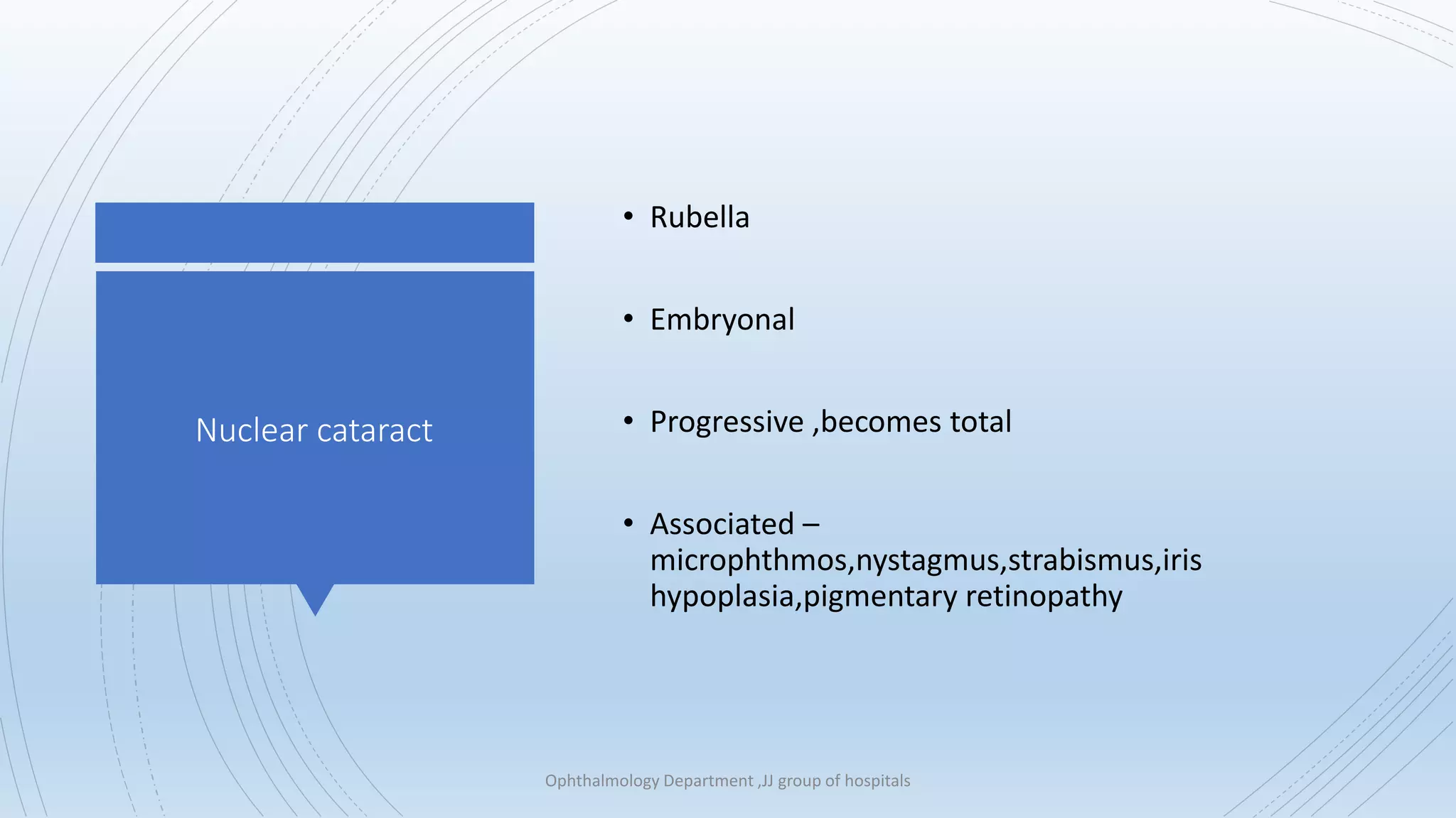 Pediatric (congenital, developmental) cataract and management ...