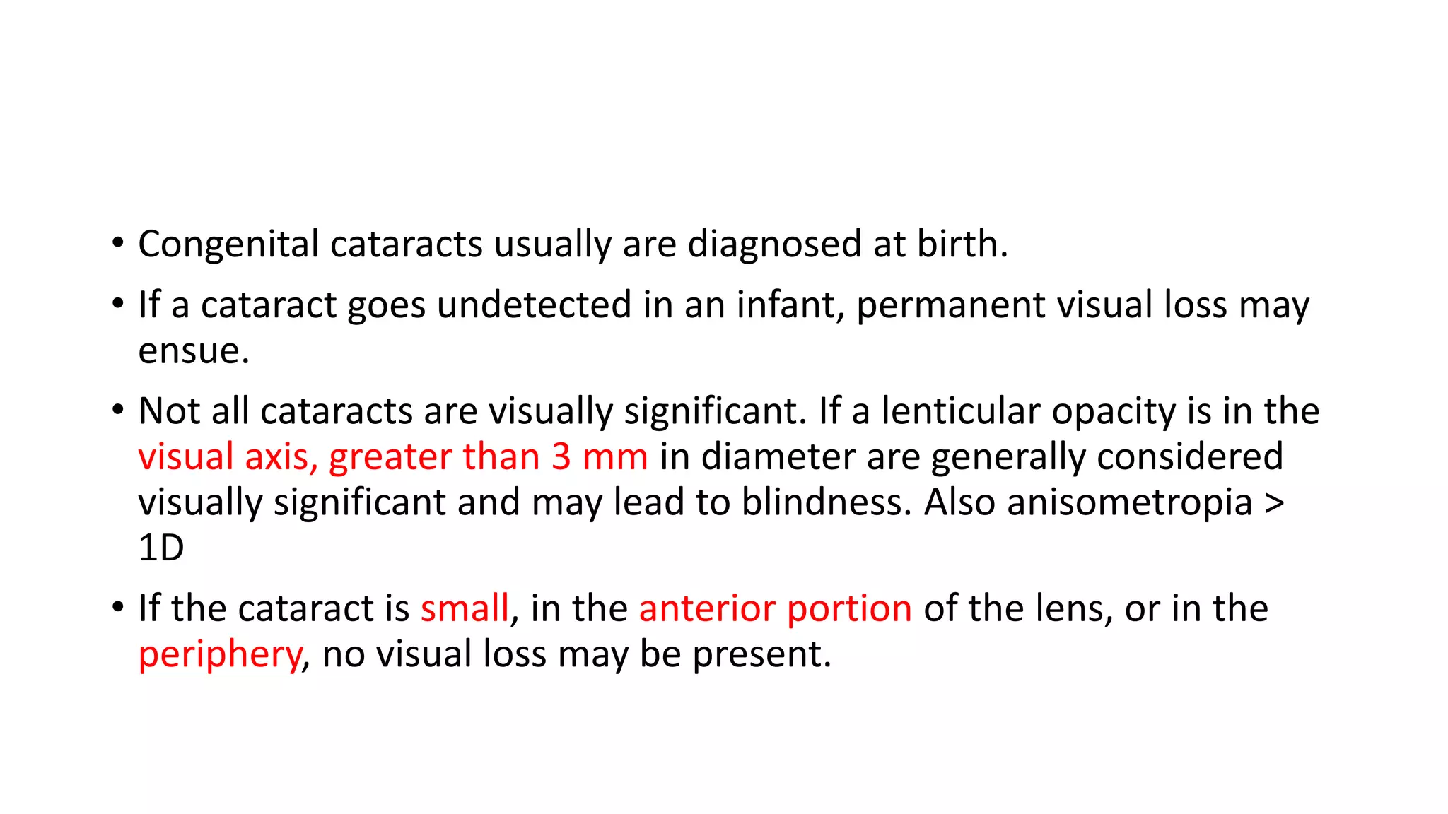 Congenital cataract | PPTX