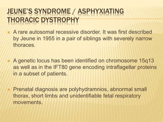 Congenital chest wall anomalies | PPT