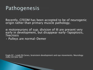 Congenital cranial dysinnervation disorder | PPTX