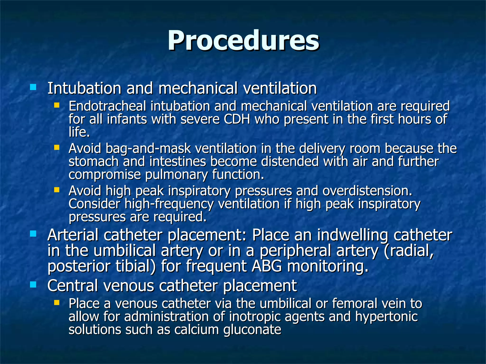 Congenital Diaphragmatic Hernia | PPT