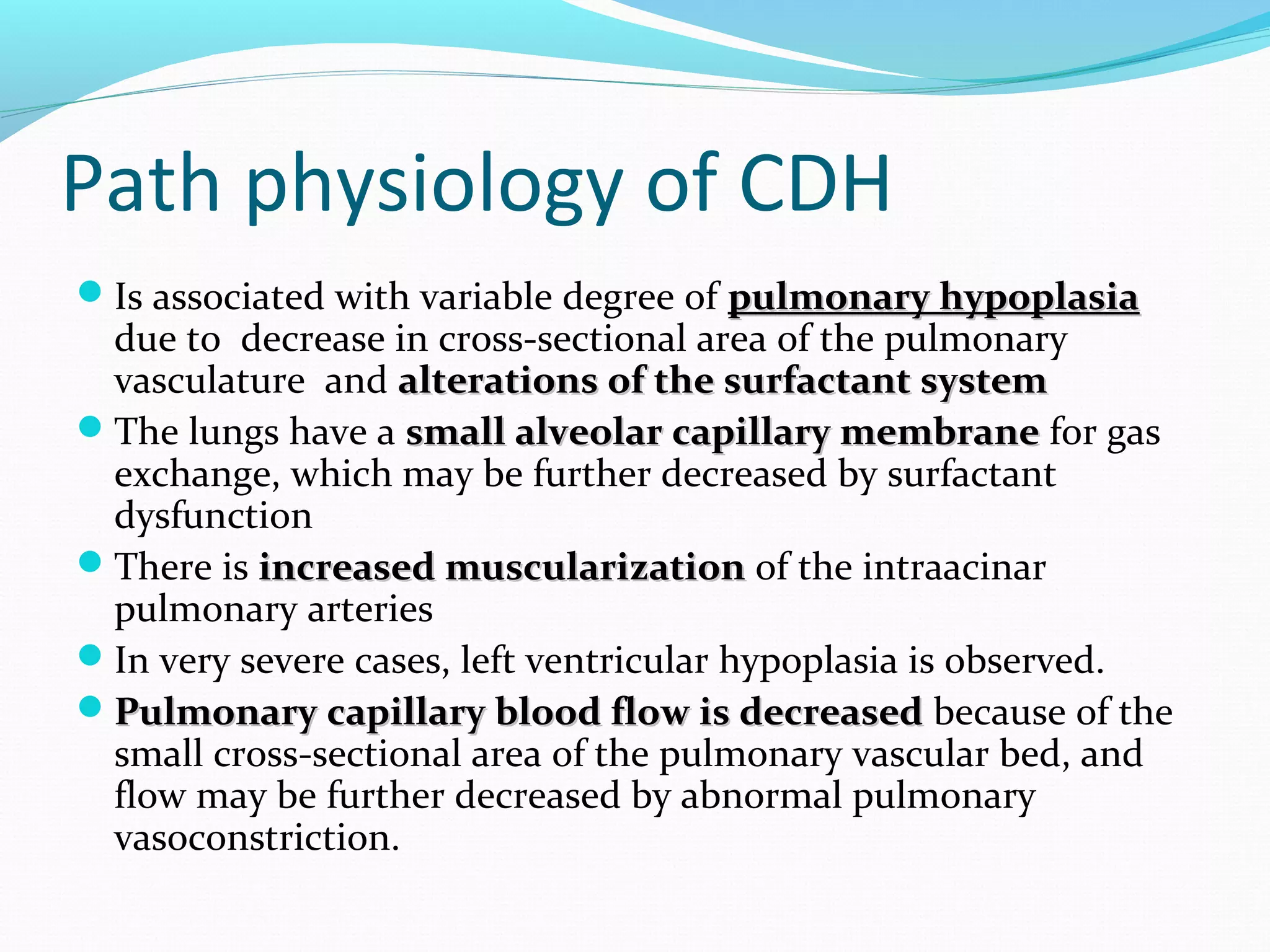 Congenital diaphragmatic hernia by Dr. Varsha Atul Shah | PPT