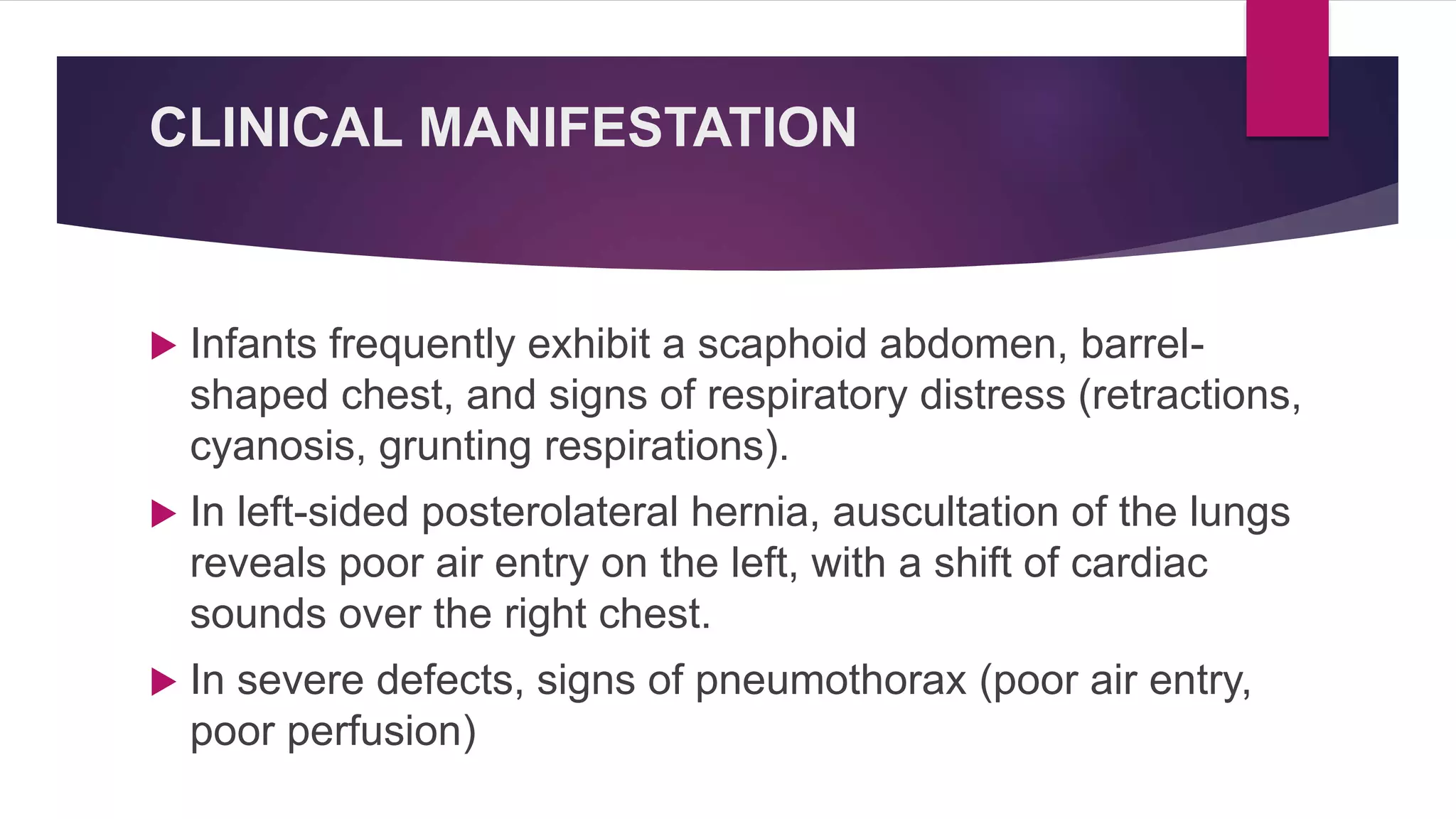 Congenital Diaphragmatic Hernia | PPTX
