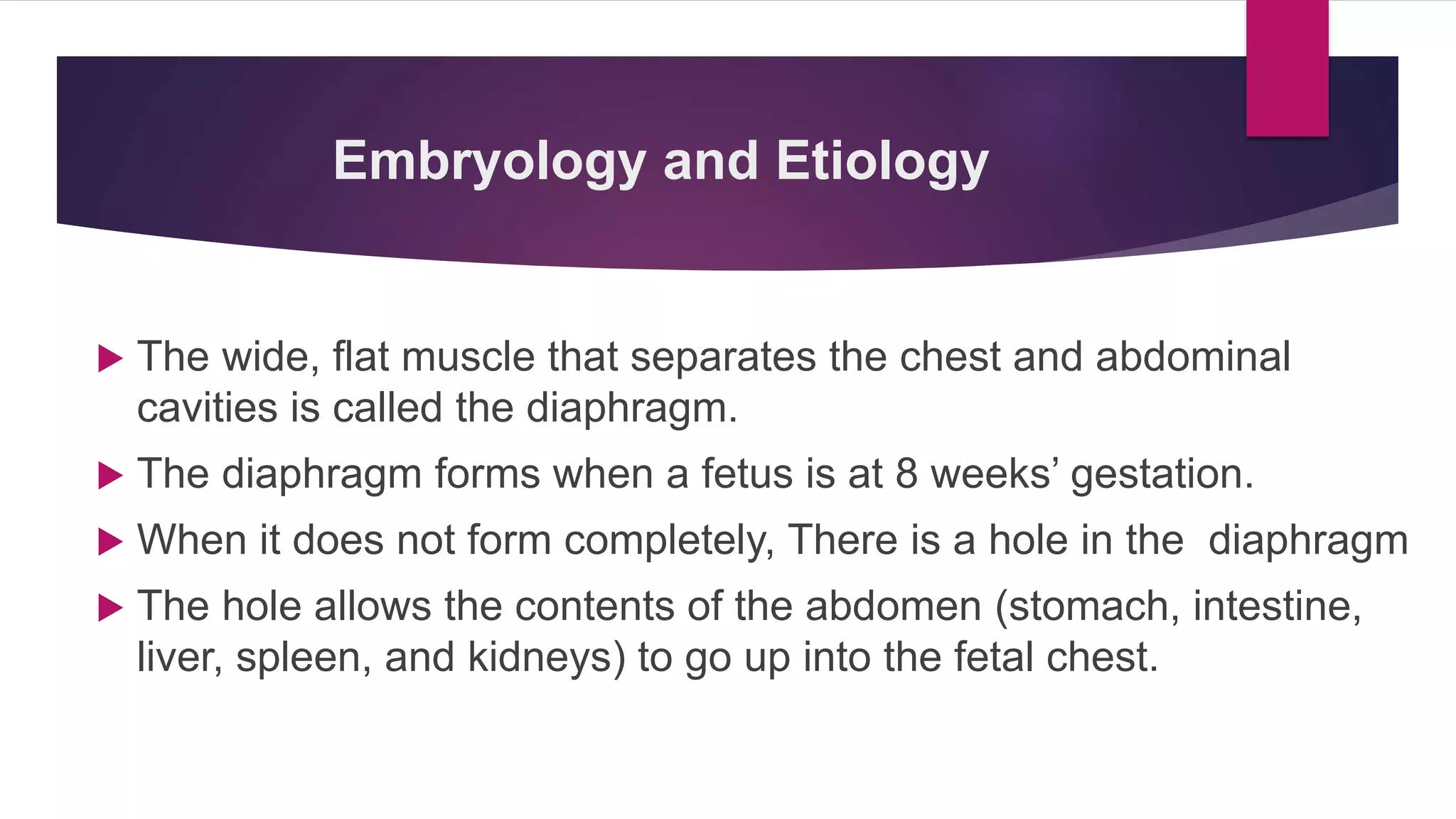 Congenital Diaphragmatic Hernia | PPTX