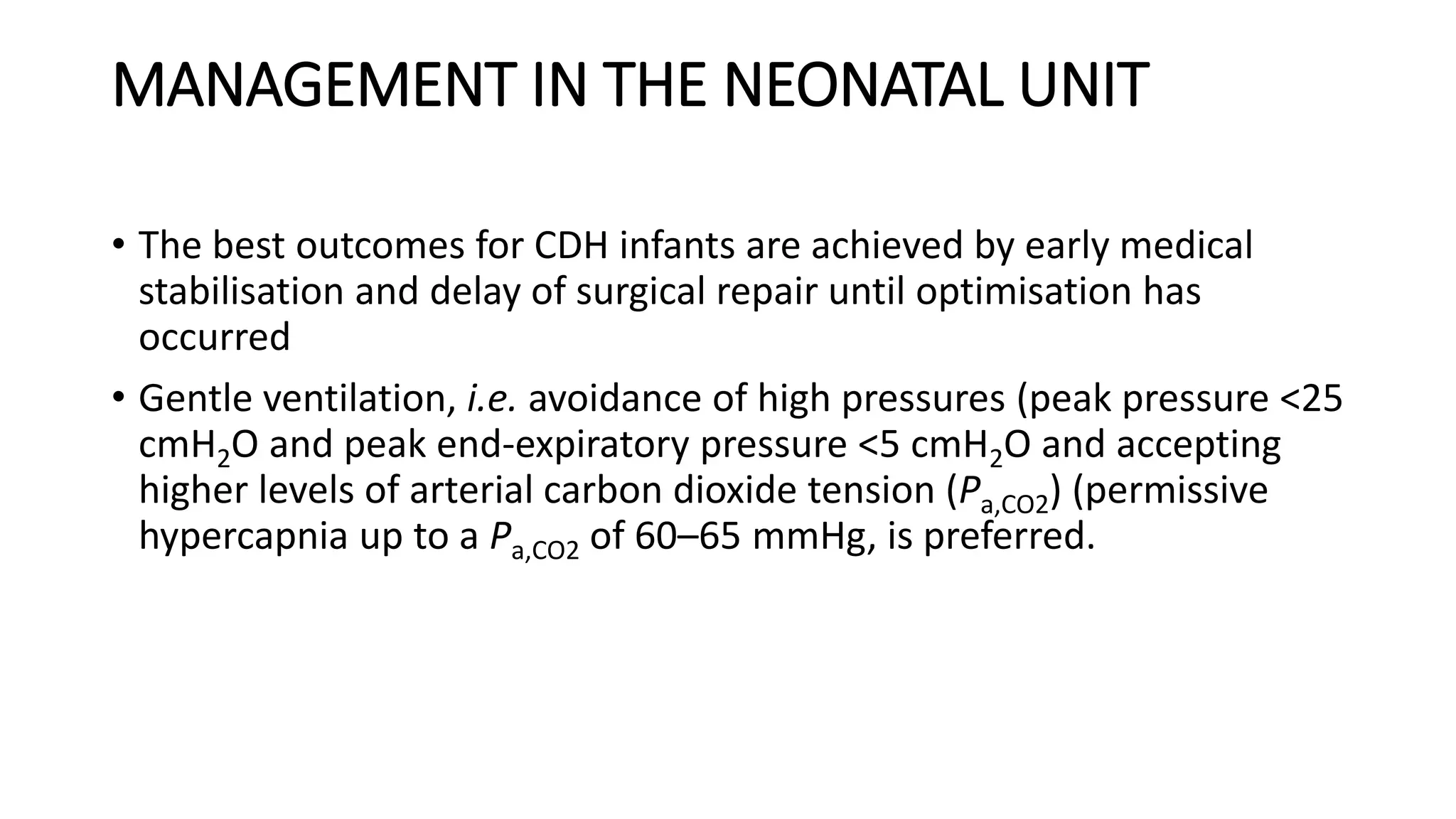 Congenital diaphragmatic hernia | PPTX