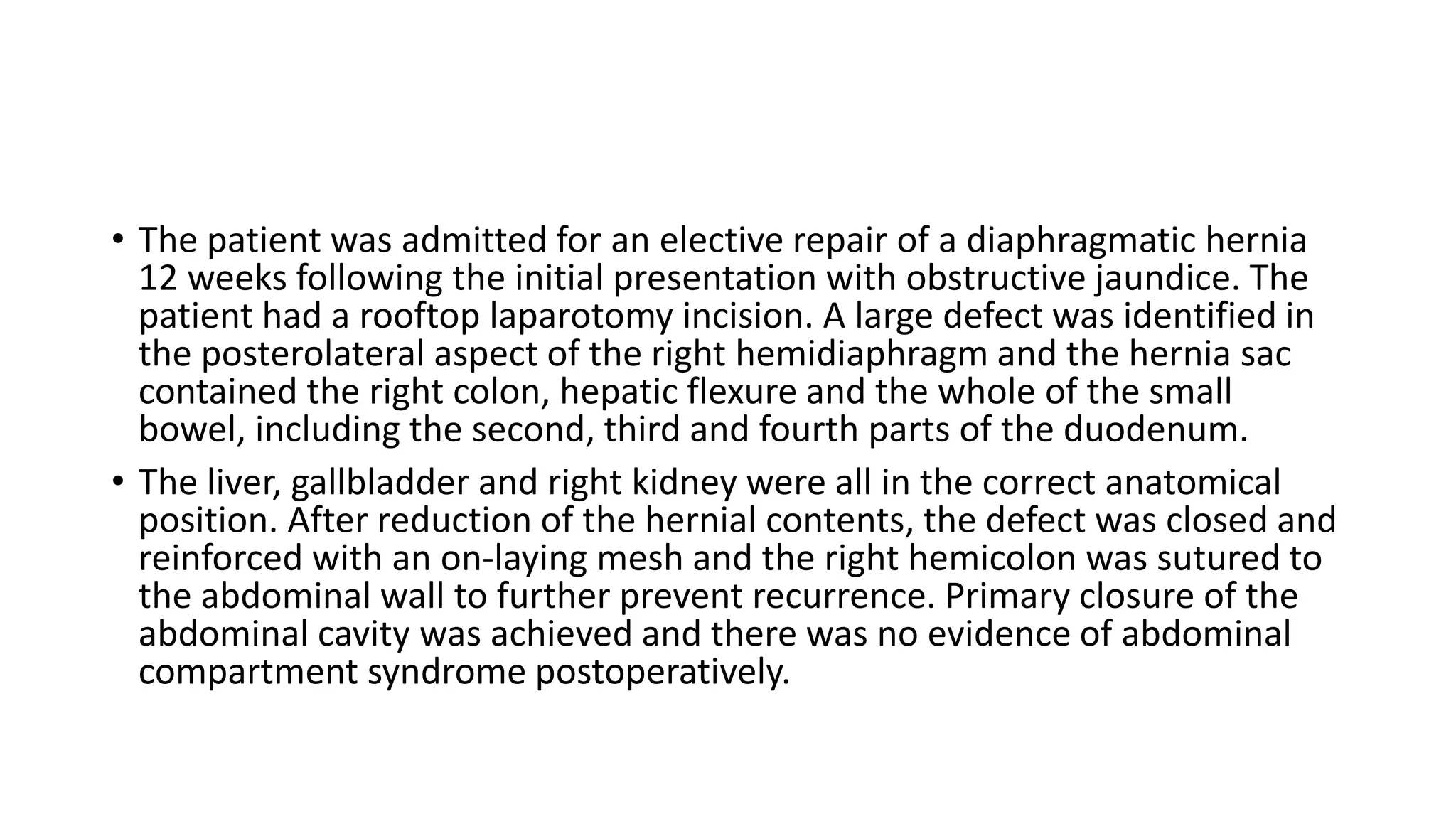 Congenital diaphragmatic hernia | PPTX