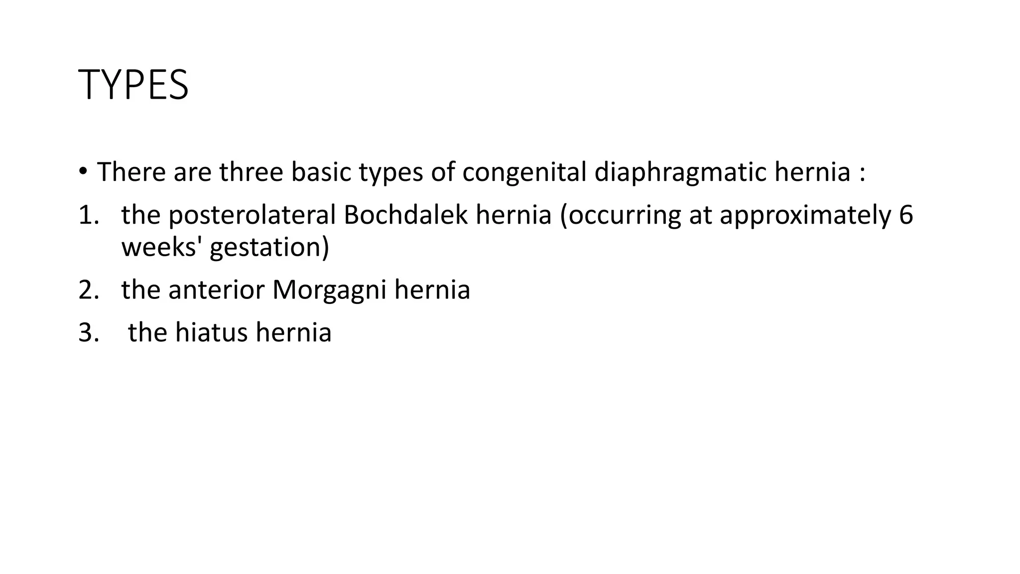 Congenital diaphragmatic hernia | PPTX