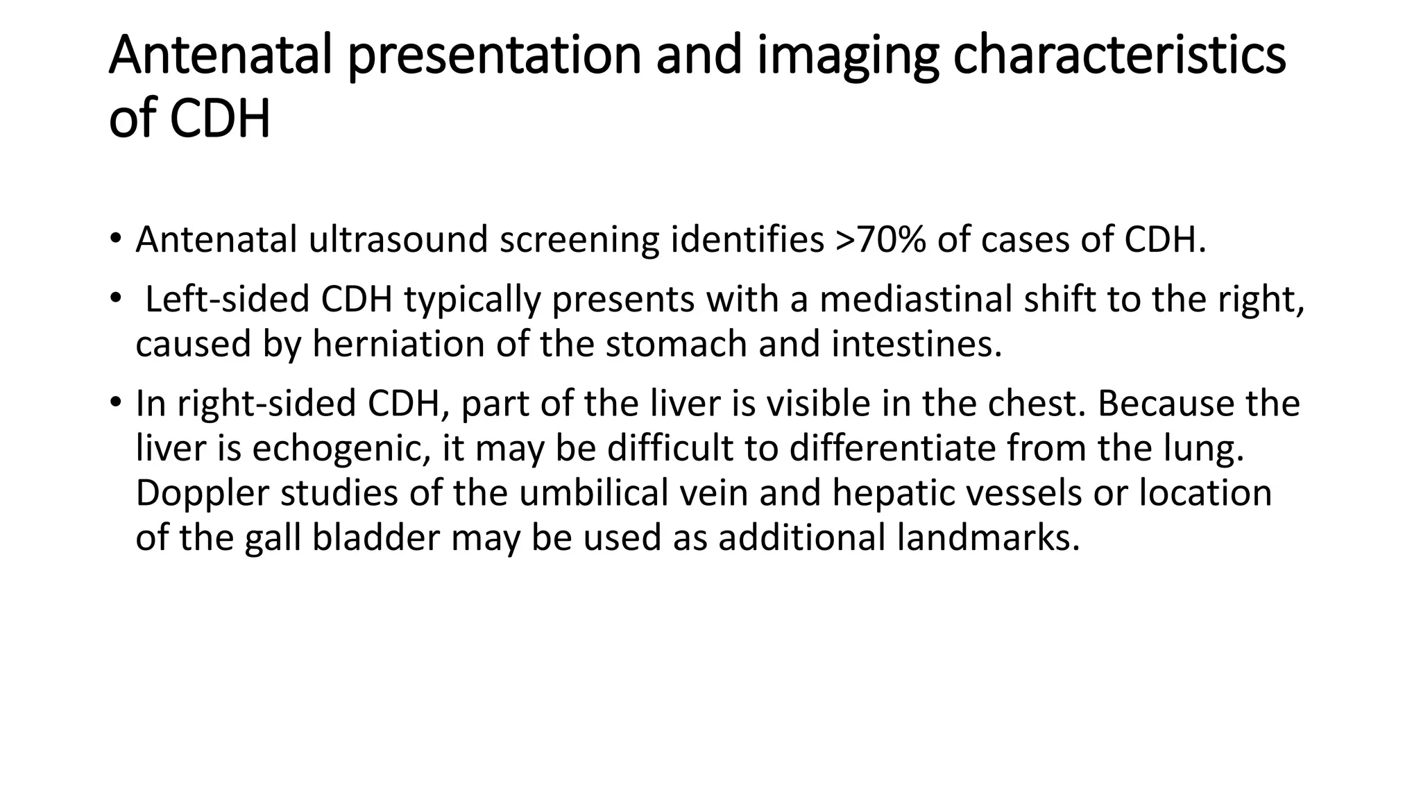 Congenital diaphragmatic hernia | PPTX