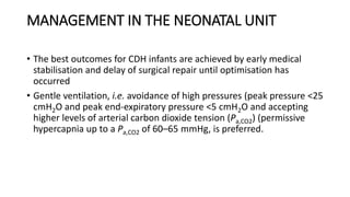 Congenital diaphragmatic hernia | PPTX
