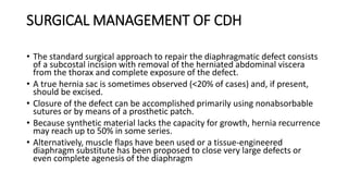 Congenital diaphragmatic hernia | PPTX